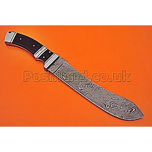 CF-51 Custom Handmade Damascus Steel Chef Knife - buffalo horn with Stainless Steel Bolsters