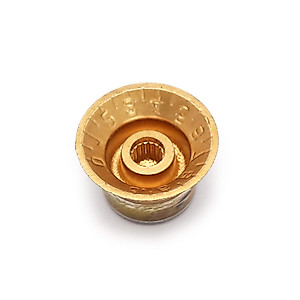 Metallor Electric Guitar Top Hat Knobs Speed Control Knobs 2 Volume 2 Tone Compatible with Les Paul LP Electric Guitar Parts Replacement (Gold)