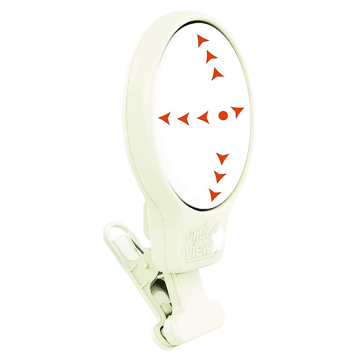 Omie View Bassinet Mirror, 10.98x7.0x3.0 inches, Headrest Mount, Rectangular, Modern, Lighted, Baby Monitoring Accessory