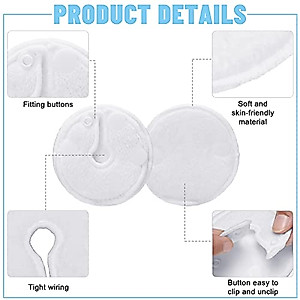20 Pack Feeding Tube Pads G Tube Button Pad with Cover Reusable Feeding Tube Supplies Cotton Gtube Button Covers Peritoneal Abdominal Dialysis Peg Tube Supplies for Nursing Care, White