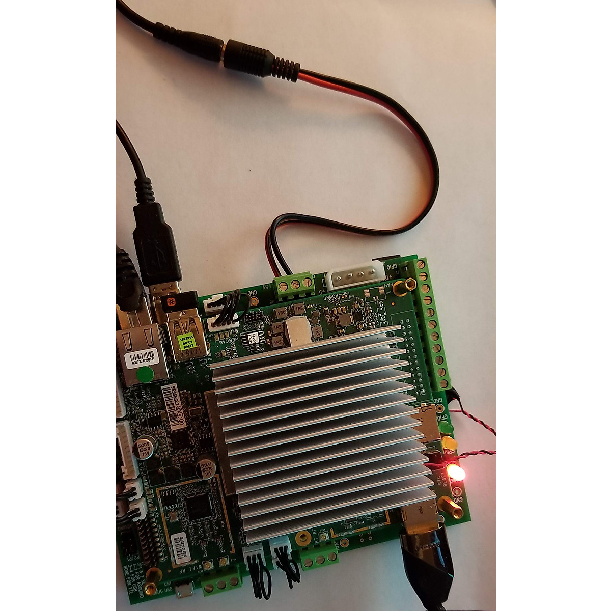 Digital Loggers, FullPower ShakaWorld Bundle: Atomic Pi with Full Breakout Board, Power Adapter and Female Barrel Jack Pigtail