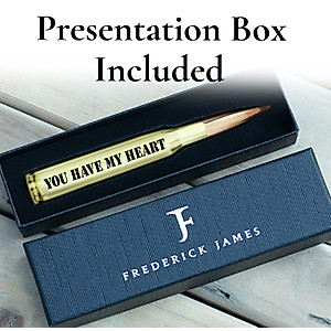 Funny Anniversary/Birthday Gifts for Boyfriend I Husband Birthday Gift - "You have my Heart and my As!" - 50 Cal Bottle Opener I Cute Couples Anniversary for Boyfriend from Girlfriend