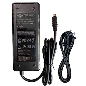 Genuine Bird 71W 42V 1.7A AC/DC Adapter Compatible with AovoPro M365 ES60 EW6 ES80 365 Go M1 Aovo Pro 36V 10.5Ah 378Wh 350W Li-ion Battery M365Pro 365GO M1Pro YLT-42V0150 42VDC Power Supply Charger