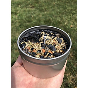 Protection Candles by New Moon Beginnings - Grounding & Intention Candle - Black Candle - Soy Candle - Protection Crystals