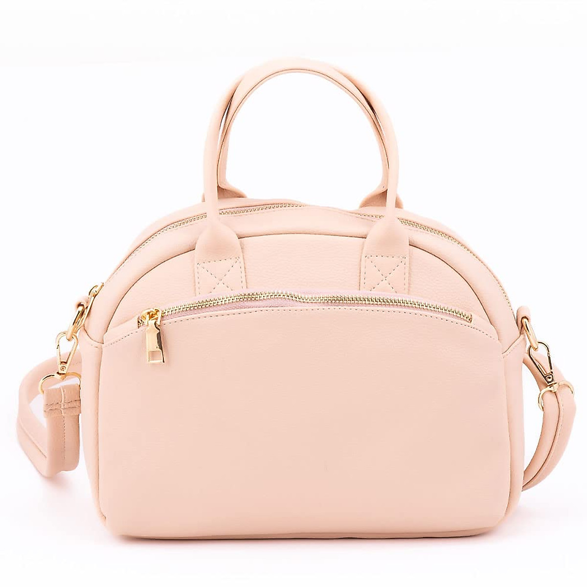 motheric Mona Vegan Leather thermal insulated cooler cute designer lunch Bag for women - lonchera para mujer - linch box - Baby lunchbox (Blush)