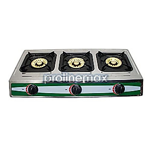 Portable 3 Triple Burners Stove Range Grill Propane Gas BBQ