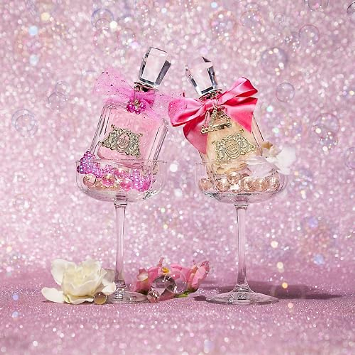 Juicy Couture Viva La Juicy Le Bubbly Eau De Parfum, Travel Size Luxury Women's Perfume with Notes of Champagne Inspired Pink Berries, Gardenia, Jasmine & Amber - Fruity & Sweet, EDP Spray, 0.33 Fl Oz