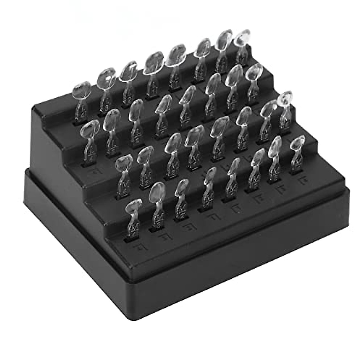 Dental Veneers Mould Set, 32pcs Different Shapes Heat Resistance Front Back Teeth Composite Resin Mold 2 Sizes