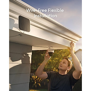 eufy Security SoloCam S340, Solar Security Camera, Wireless Outdoor Camera, 360 Degree Pan & Tilt Surveillance, No Blind Spots, 2.4 GHz Wi-Fi, No Monthly Fee, HomeBase S380 Compatible (Renewed)