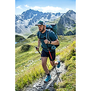 MSR DynaLock Ascent Foldable Carbon Backcountry Trekking Poles, Large