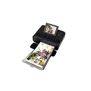 Canon SELPHY CP1300 Wireless Compact Photo Printer + RP-108 High-Capacity Color Ink/Paper Set Bundle, Black