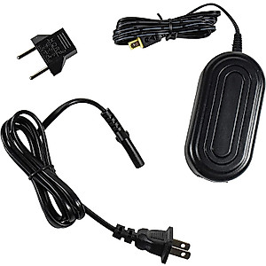 HQRP AC Adapter Charger Compatible with JVC AP-V30 AP-V30U GZ-HM300 GZ-MS230 GZ-MS230US GZ-MS230AUS GZ-MS230AU GZ-MS230BUS GZ-MS230RUS GZ-MS230U GZ-MS215 GZ-MS215BE Everio Camcorder