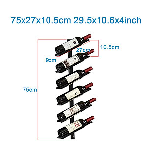 LAXF-Shelf Wall Mount Wine Bottle Storage Rack, Wall Mounted Wine Rack,Cork Storage Store Red, White, Champagne, Home & Kitchen Décor Storage Rack Display