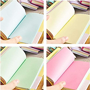2 Pcs Random Colour Pocket Notebooks, 3x5 Inch Mixed Lined and Blank Paper Mini Order Notebooks With PU Leather Cover (2)