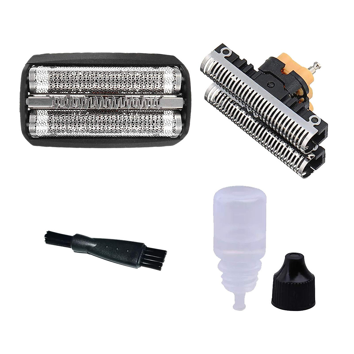 Replacement Foil&Cutter w/Rozor Shaver Oil+ Clean Brush for Braun 31B 5000 Shaver 5610 5611 5612 5614 5414 5417 5427 5443 5444