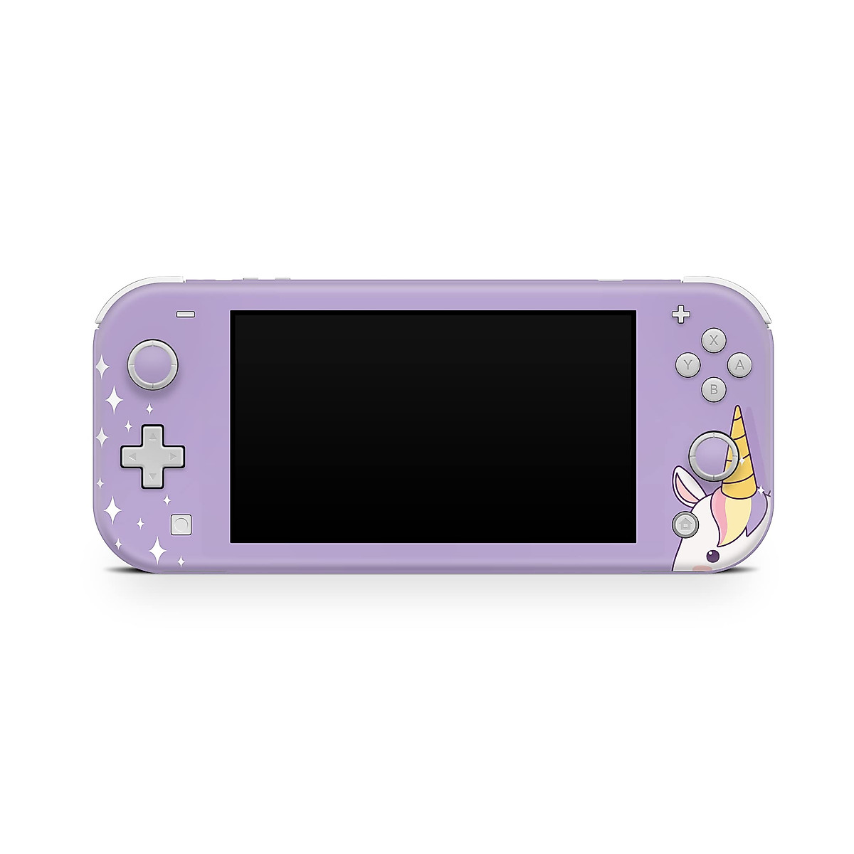 TACKY DESIGN Unicorn Skin Compatible with Nintendo Switch lite Skin, Kawaii Cute Purple Color Compatible with Switch lite Skin Vinyl 3m Stickers Full wrap Cover