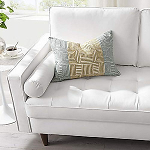 Modway Valour Performance Velvet Loveseat, White Valour Performance Velvet Loveseat