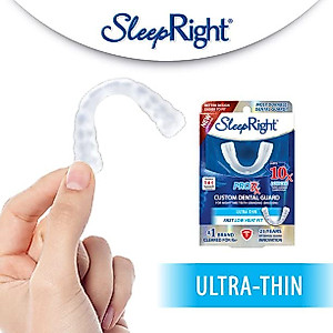 SleepRight ProRX Dental Guard, Ultra-Thin, Custom-Fit, Durable for Teeth Grinding, Comfortable for Sleeping (New Version)