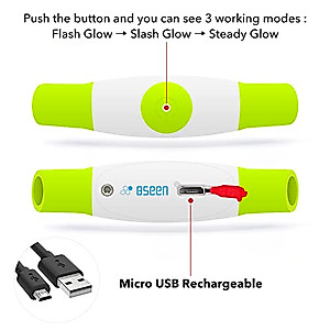 Led Dog Collar, BSEEN USB Rechargeable Flash Dog Necklace Light, Pet Safety Collar Makes Your Beloved Dogs Be Seen at Night for Small Medium Large Dogs