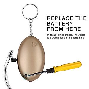 KOSIN Safe Sound Personal Alarm, 5 Pack 140DB Personal Security Alarm Keychain with LED Lights, Emergency Safety Alarm for Women, Men, Children, Elderly