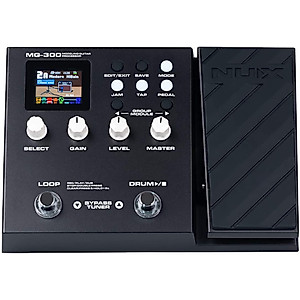 Briskdrop NUX MG-300 Multi Effects Pedal Bundle with MXR 20ft Cable and Snark Tuner, (MG300Bundle)
