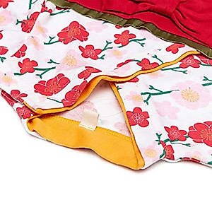 KYOETSU Baby Girls Kimono Rompers Hakama Coverall (3M(Japanese Size 60), Plum Off-White)