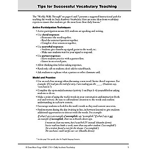 Daily Academic Vocabulary, Grade 5 Teacher Edition