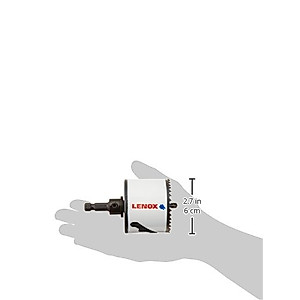 LENOX Tools Hole Saw, Bi-Metal, Speed Slot, Arbored, 2-1/2-Inch (1772954)