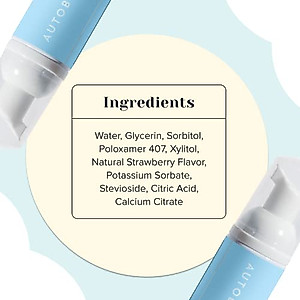 AutoBrush Original Mint Fluoride Free Foaming Toothpaste - Travel Friendly, Anti-Cavity (1 Pack)