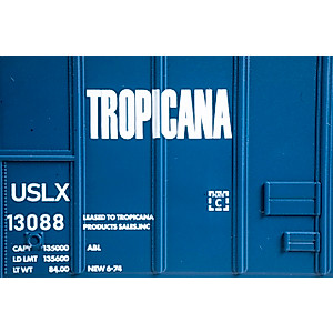 Bachmann Trains - 50’ Steel Reefer - Tropicana #13088 (Blue & Silver) - HO Scale
