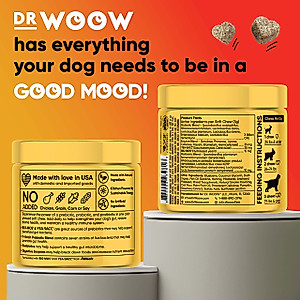 Dr Woow Pre, Pro, PostBiotic+ Salmon SkinHealth Soft Chew Supplement Bundle - Dog Vitamins, Zinc, Biotin, Probiotics, Omega 3 Fish Oil, and Wild Alaskan Salmon Oil, Cure Itchy Skin