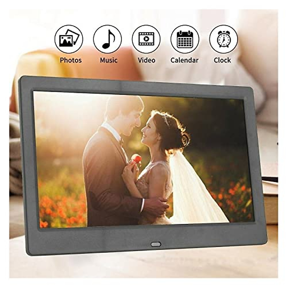10 Inch Screen LED Backlight HD 1024 * 600 Digital Photo Frame Electronic Album Picture Music Movie Full Function (Color : C, Size : AU Plug)