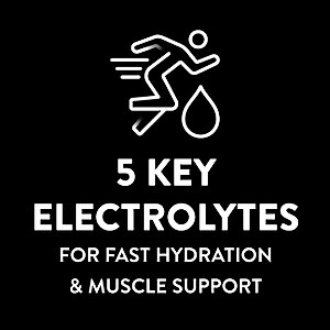 Pedialyte Sport Electrolyte Drink, Fast Hydration with 5 Key Electrolytes for Muscle Support Before, During, & After Exercise, Fruit Punch, 1 Liter, Pack of 4