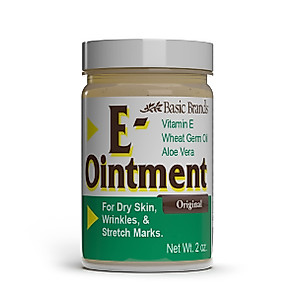 Basic Brands - Vitamin E Ointment - 2 OZ - Moisture Enhancing - Can Help Reduce Appearance of Scars, Stretch Marks, Fine Lines & Wrinkles - 2-Pack
