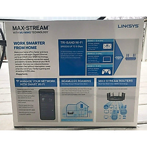 Linksys EA9400 Max-Stream AC5000 MU-MIMO Wi-Fi Tri-Band Gigabit Router