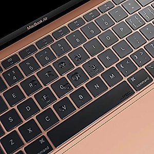 VFENG Premium Ultra Thin Soft Keyboard Cover Skin for 2020+ MacBook Air 13-Inch 13" with Magic Keyboard (Model Number: A2337/A2179), US Version