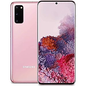 SAMSUNG Galaxy S20 5G Factory Unlocked Android Smartphone SM-G981U US Version | Fingerprint ID & Facial Recognition | Long-Lasting Battery (Cloud Pink, 128GB)