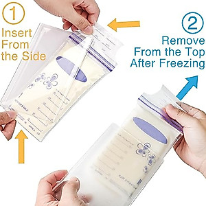 Freeze Flat Breast Milk Storage Bag |Breastmilk Freezer Flattener Kit Make Mother's Milk Bags Organizer Even to Save Refrigerator Space | Fit 3 4 5 6oz, 2-Pack