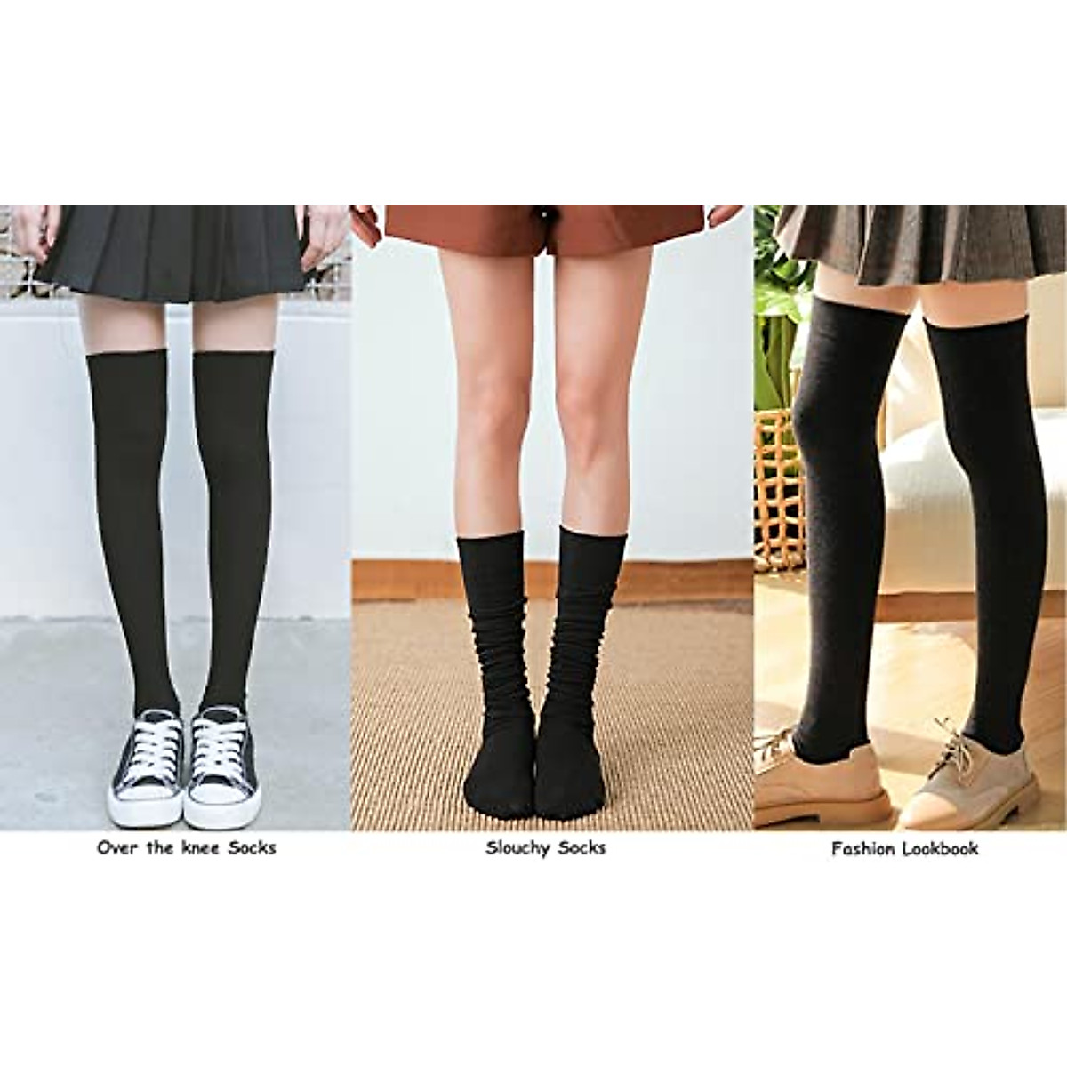 DAISHA Summer Sun Protection Golf Socks UPF 50+,Ice Silk Breathable Cool Long Thigh High Stirrup Socks for Daily Wear,Multi-Sports.