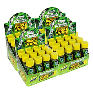 Pickle Juice Sports Drink Shots, Extra Strength - Relieves Cramps Immediately - Electrolyte Pickle Juice Shots for Day & Night Time Cramp Relief - Pickle Juice for Leg Cramps - 2.5 oz, 48 Pack