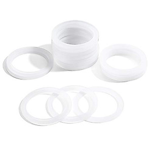 Litorange 20 PCS Reusable Food Grade Silicone Seals for Leak Proof Mason Jar Lids (Wide Mouth),Plastic Storage Lids Gaskets fit Ball, Kerr - Pack of 20