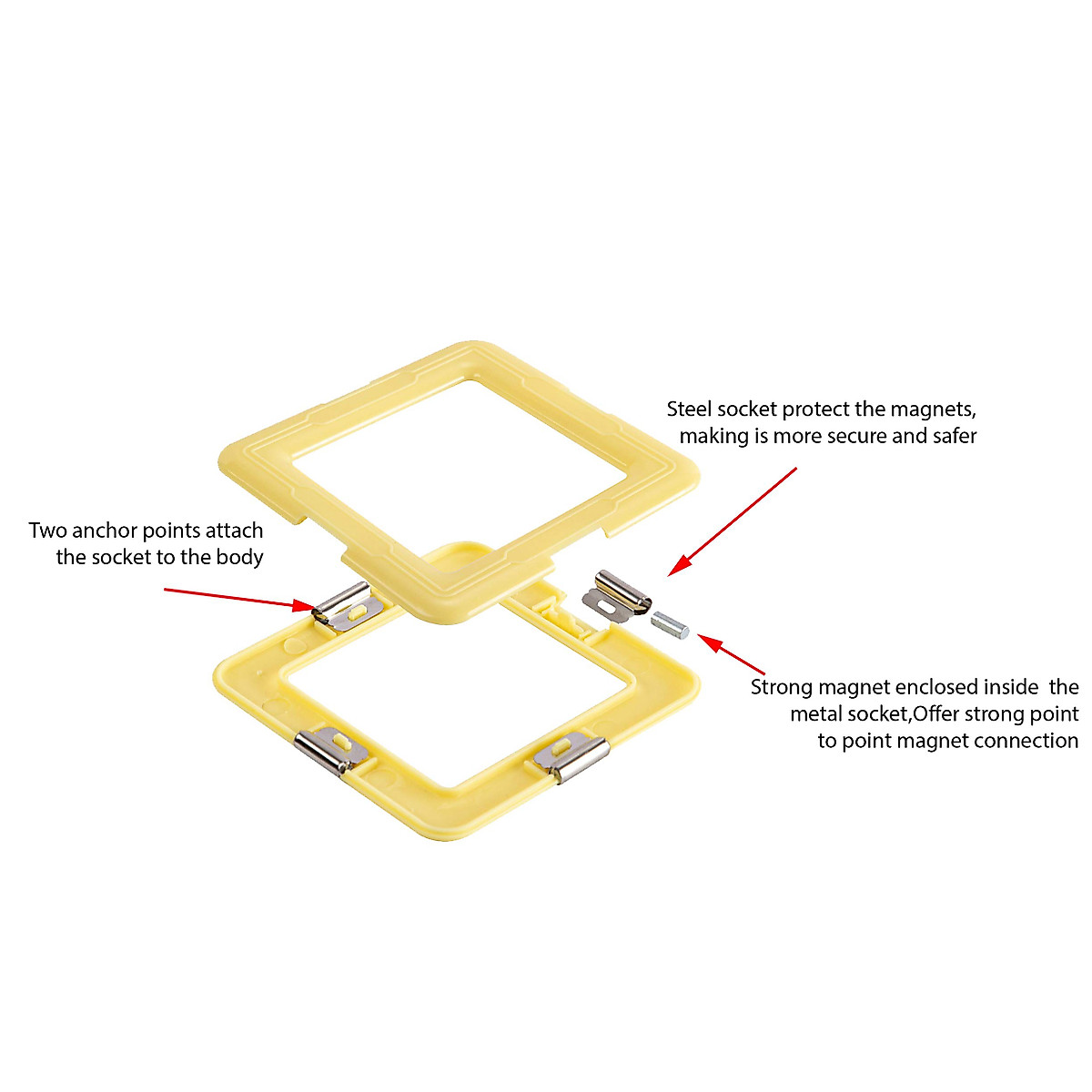 dreambuilderToy Magnetic Tiles Building Blocks Game Set Toys,Magnet Stacking Blocks, Magnetic Tiles for Girls and Boys Birthday Gift (40 PC Set) (Pastel Colo)…