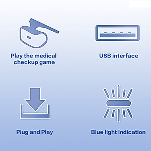 Game VR Adapter with LED Indicator Design Power On Blue, USB3.0 Connection Port Stable, Host VR Conversion Cable, Plug and Play Suitable for Playing Physical Games
