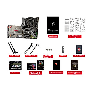MSI MAG X570S Tomahawk WiFi Motherboard (AMD AM4, DDR4, PCIe 4.0, SATA 6Gb/s, M.2, USB 3.2 Gen 2, AC Wi-Fi 6, HDMI, ATX)