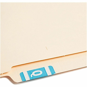 Smead Alphaz ACCS Color-Coded Alphabetic Label, Q, Light Blue, 100 Labels Per Pack (67187)