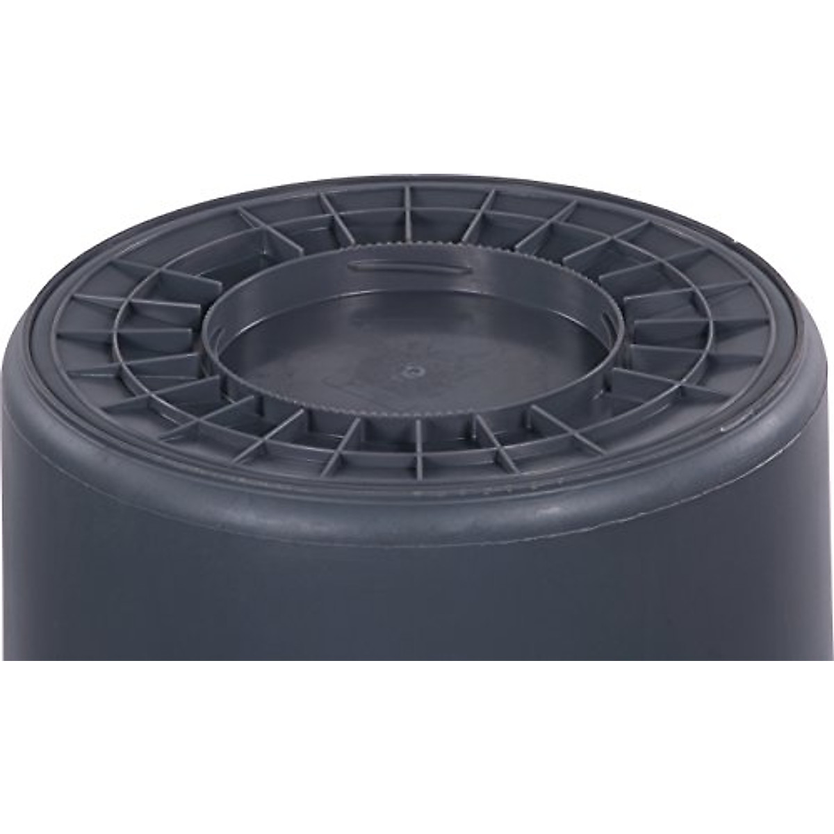 CFS 34105523 Bronco Round Waste Container Only, 55 Gallon, Gray