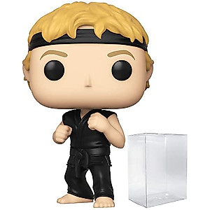 POP Johnny Lawrence [Cobra Kai] Funko Vinyl Figure (Bundled with Compatible Pop Box Protector Case), Multicolor, 3.75 inches