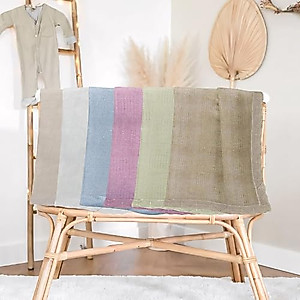 Swaddle Blanket - Baby Essentials | Baptism Christening Dedication Receiving Blankets Baby Wrap for Infant Newborns - Newborn Essentials Must Haves - 100% Viscose Shawls, 80 x 110 cm - White