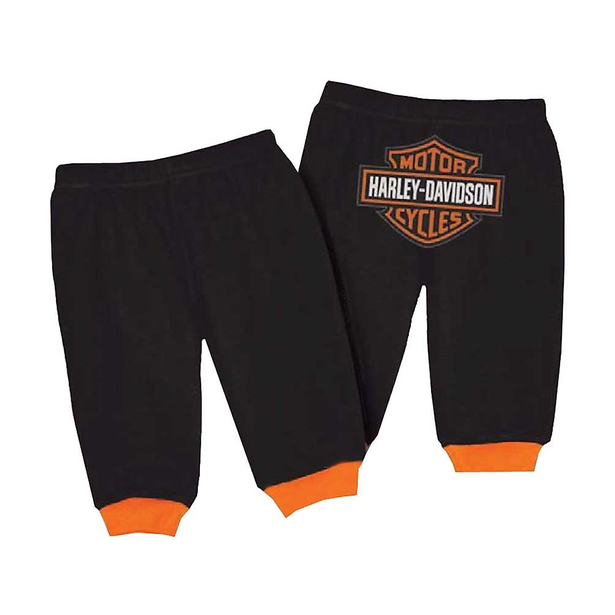 Harley-Davidson Baby Boys' Interlock Bar & Shield Pants, Black 4050601 (6/9M)