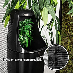 WACOOL Automatic Reptile Dripper, Reptile Drinking Fountain Water Dispenser for Chameleon Iguana Crested Gecko Lizard Amphibians